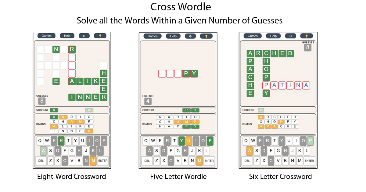 Cross Wordle - Crossword Meets Wordle
